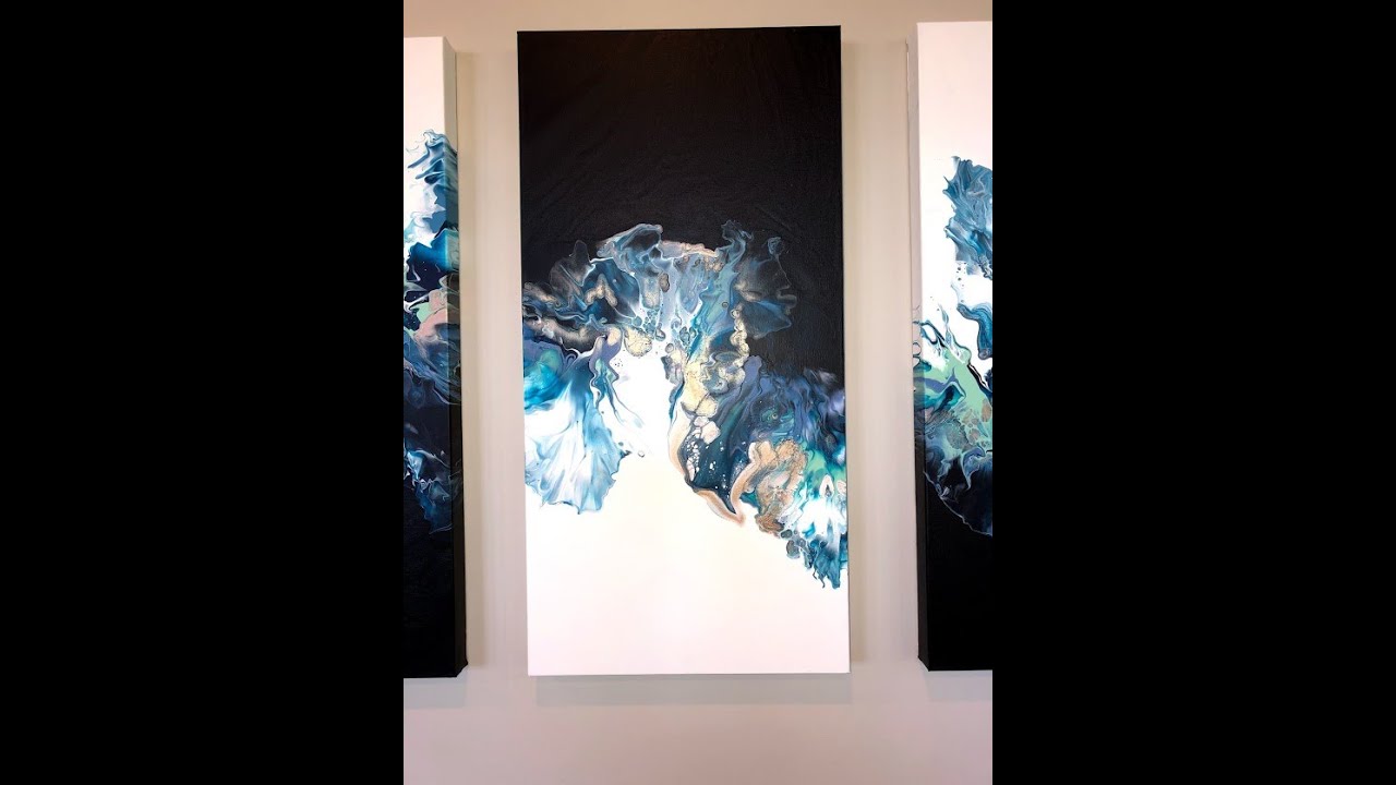Dutch Pour Triptych ~Arbee Art~ - YouTube