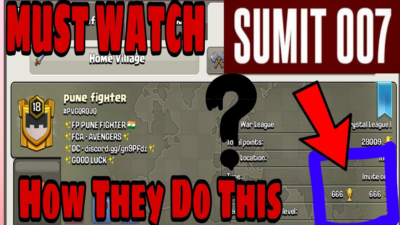How They Do This Pune Fighter Secret Clash Of Clans..........COC - YouTube