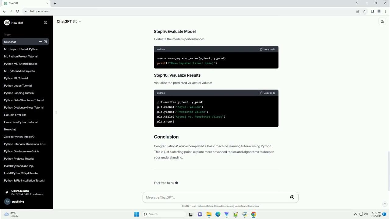 Machine Learning With Python Tutorialspoint Pdf Youtube