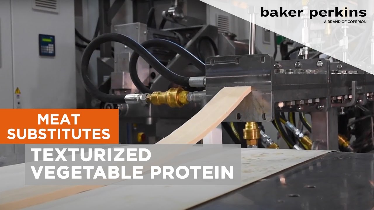 Baker Perkins Meat Substitutes from Texturized Vegetable Protein TVP ...