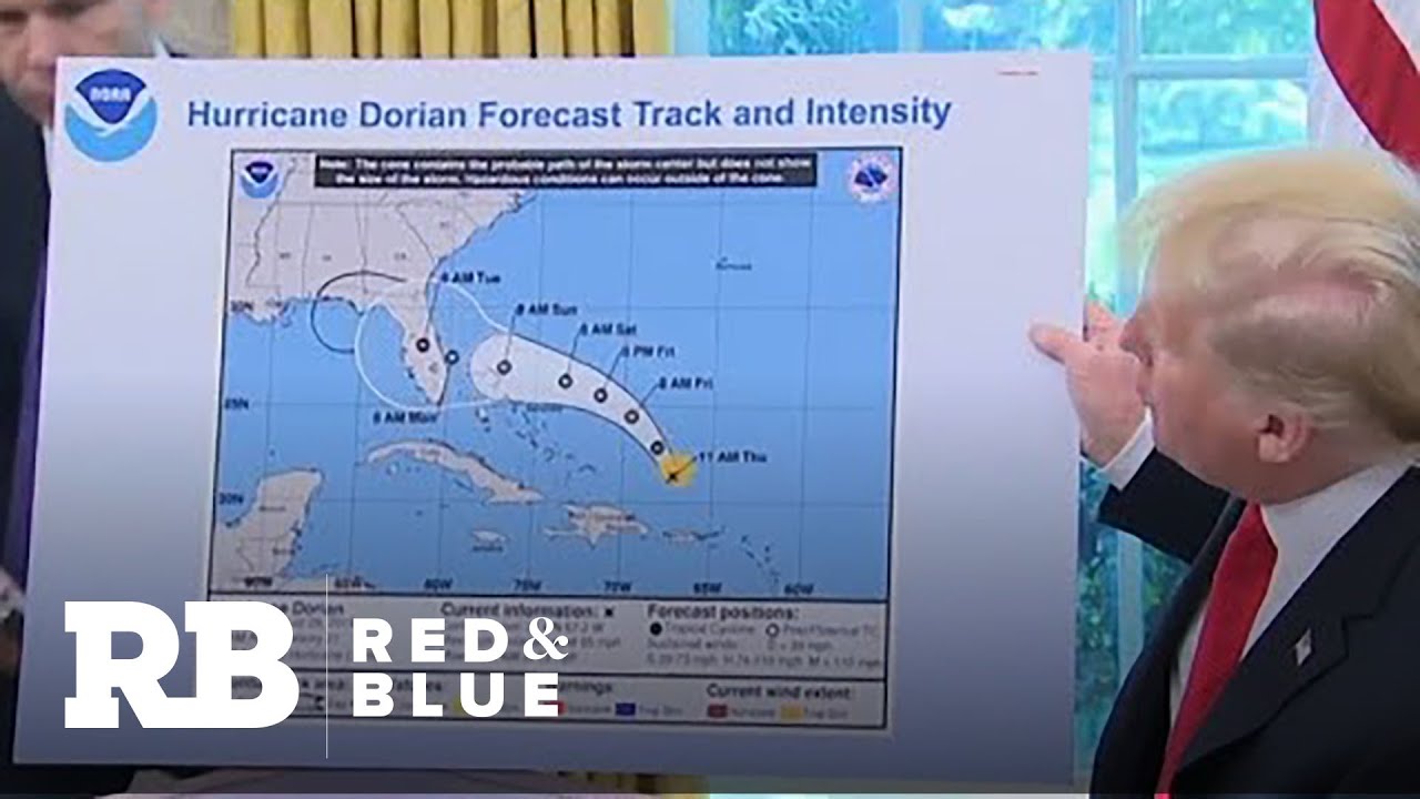Trump under scrutiny for showing altered map of Hurricane Dorian's path ...