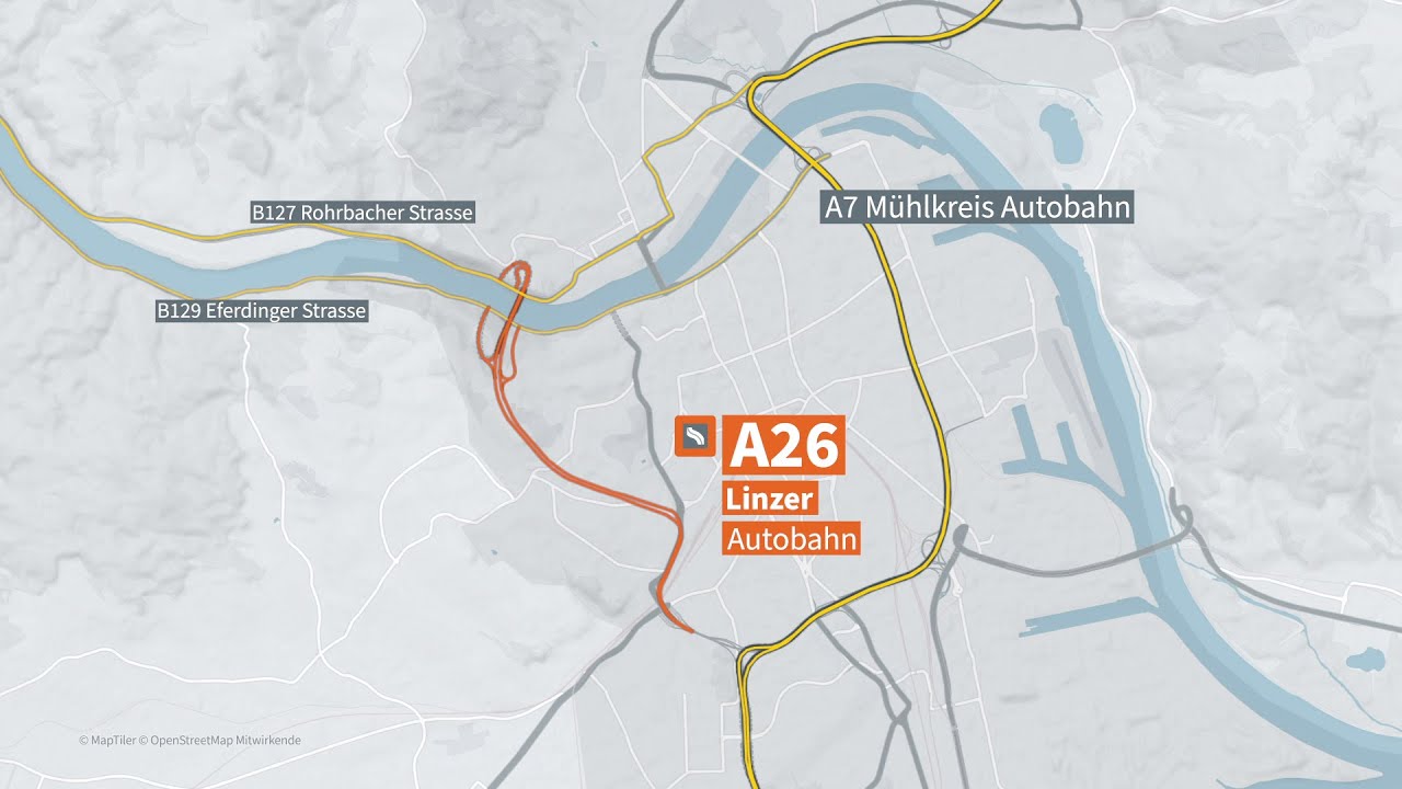 A 26 Linzer Autobahn / Abschnitt 2 - YouTube