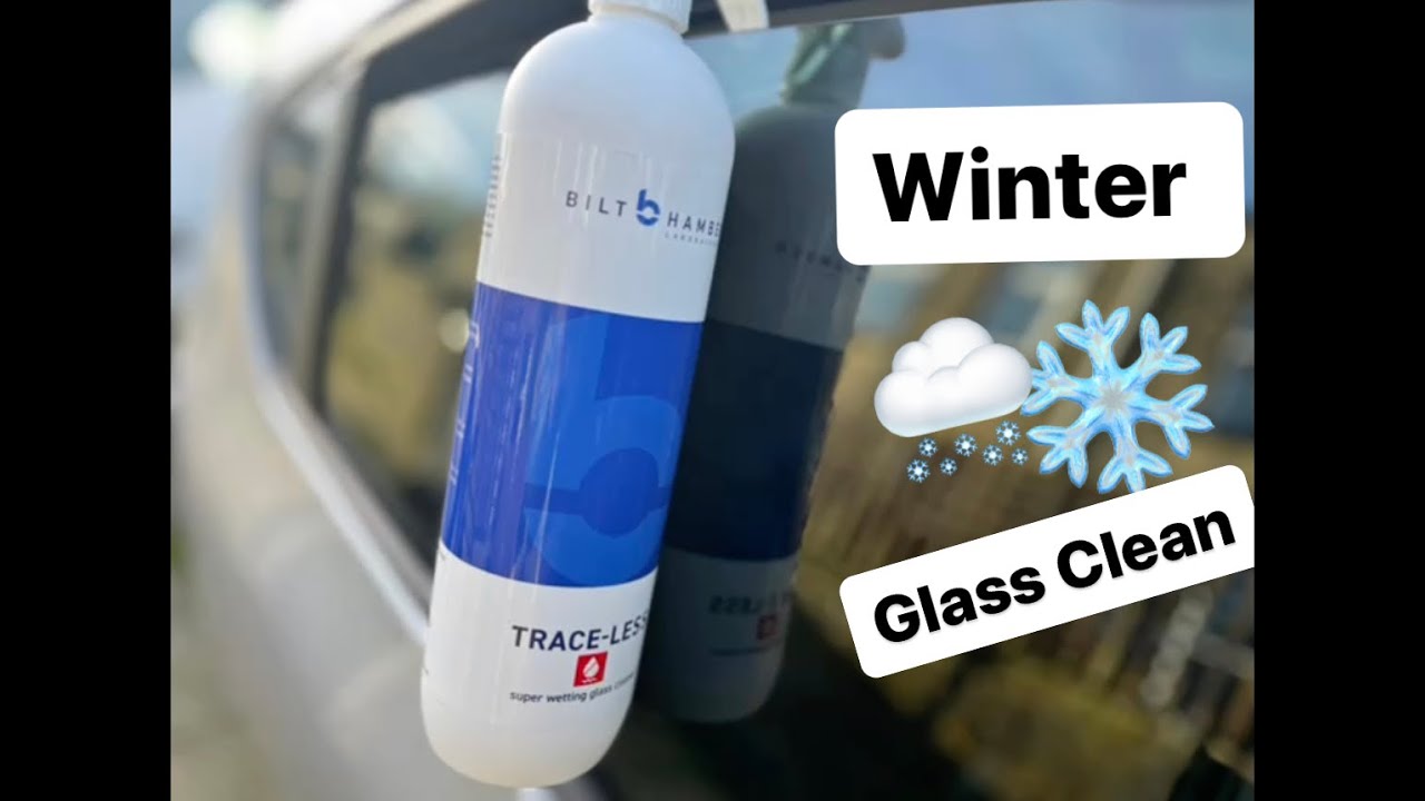 Winter Glass Cleaning Using Bilt Hamber Traceless Glass Cleaner - YouTube