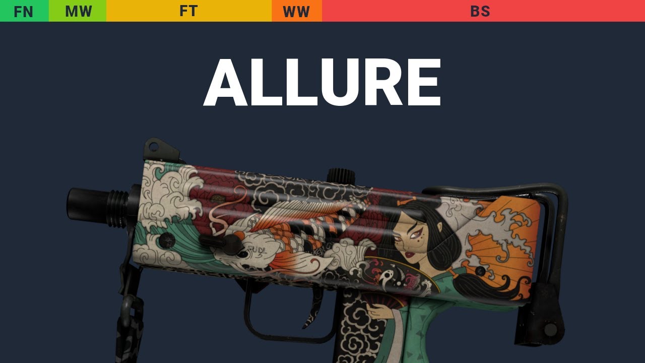 MAC-10 Allure - Skin Float And Wear Preview - YouTube