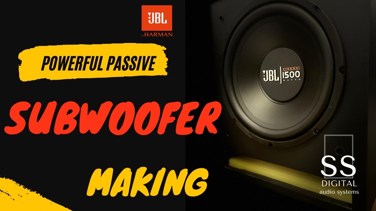 JBL 1500 - Front Firing Subwoofer Making - YouTube