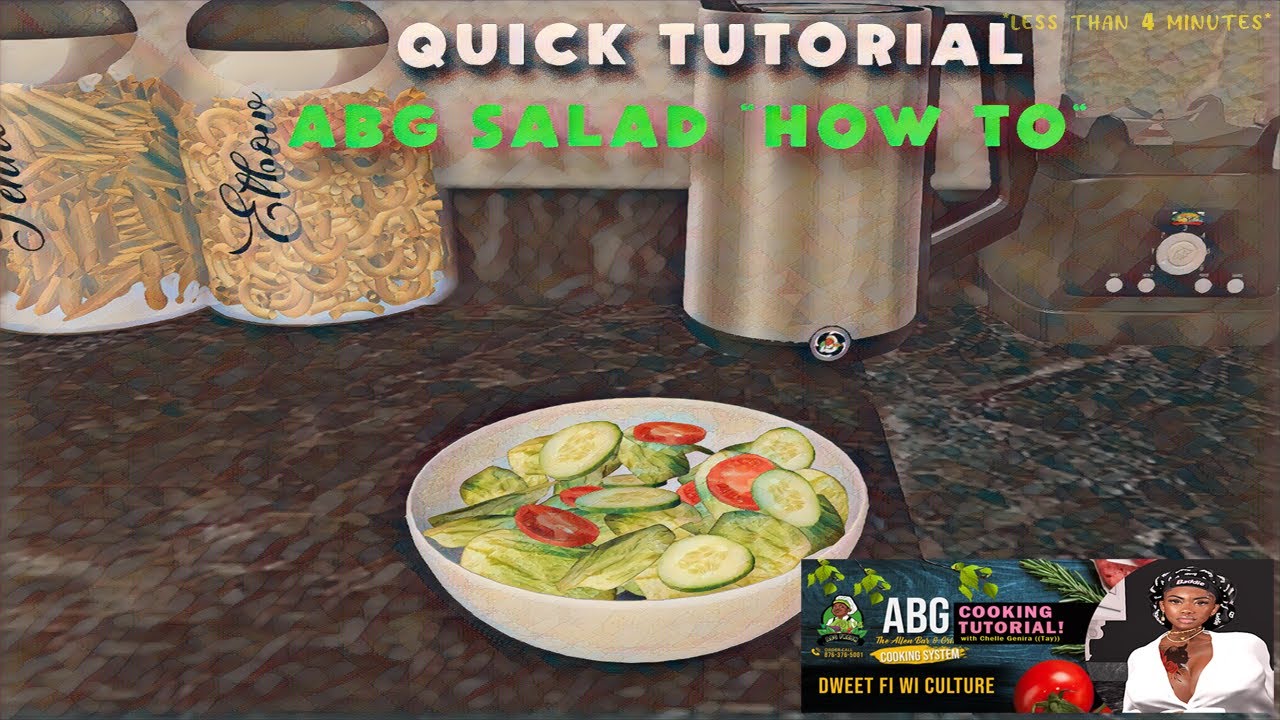 Second Life Cooking Tutorial: How To Make a Salad (ABG) - YouTube