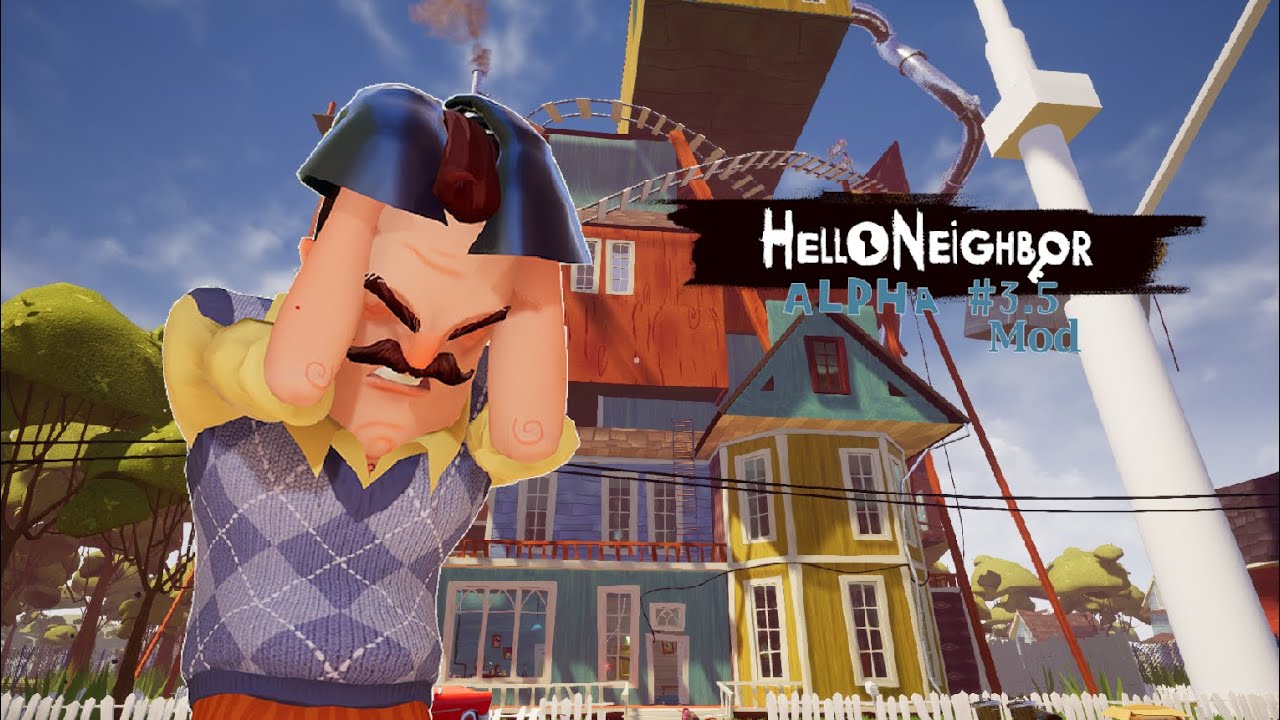 Hello Neighbor Alpha 3.5 mod gameplay (mod by fredl1x) - YouTube