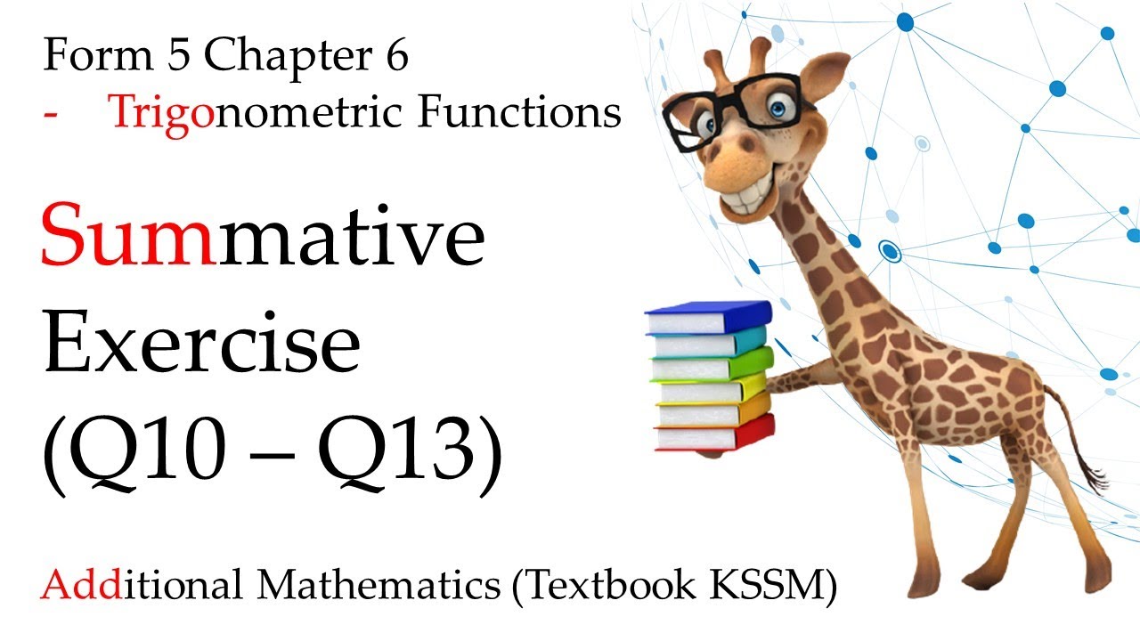 Form 5 Add Maths KSSM Chapter 6 | Summative Exercise Chapter 6 (Q10 ...