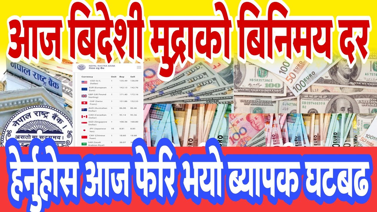 foreign exchange rate today | nrb news | आजको बिदेशी बिनिमय दर | 17 dec ...