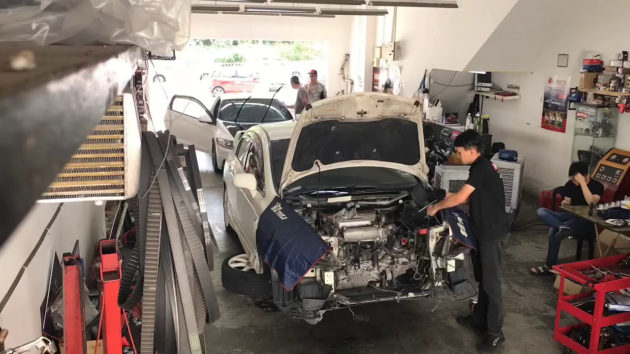 Honda Civic Fd2r engine replace - YouTube