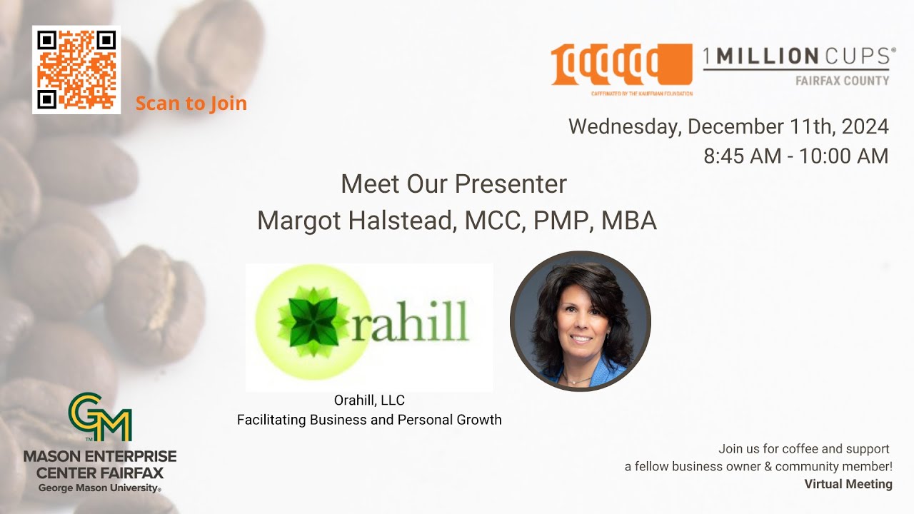 Margot Halstead | Orahill | 1MillionCups Fairfax - YouTube