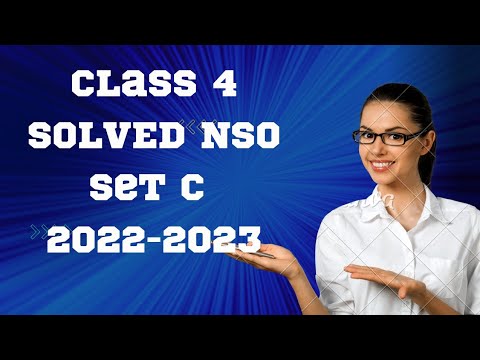 Class 4/SOF - NSO/SET C solved paper 2022-2023 - YouTube