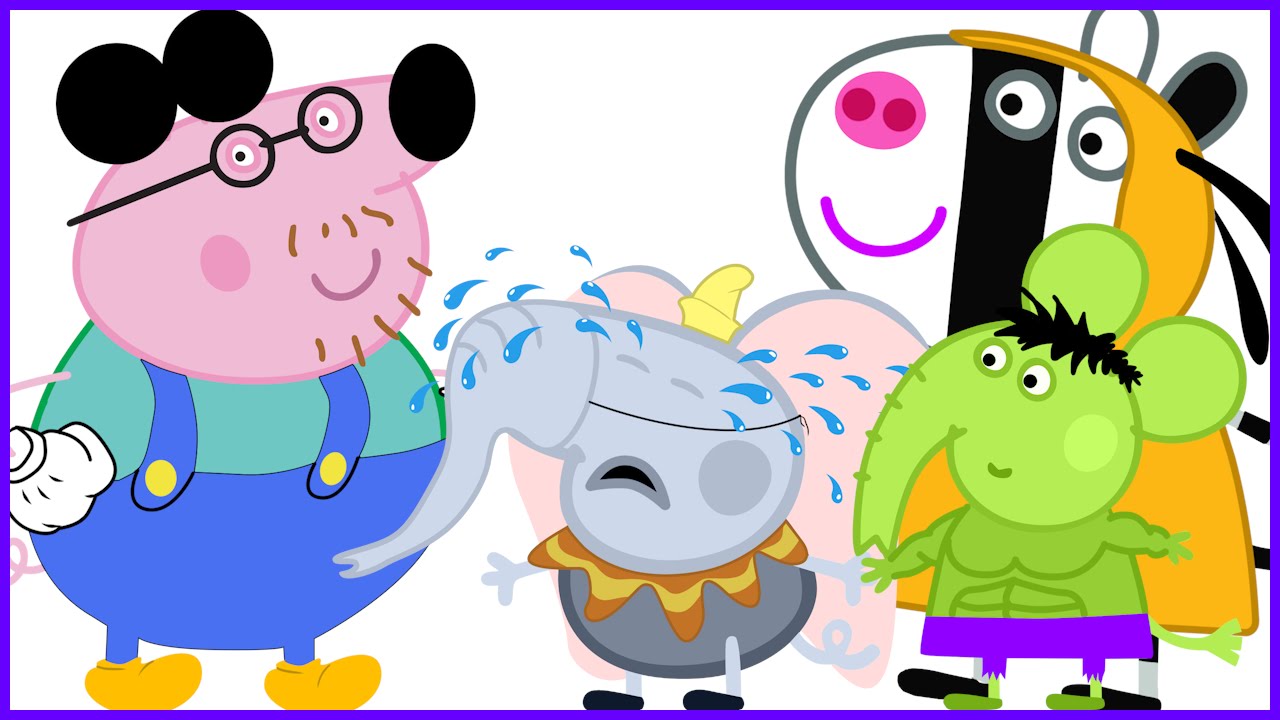 Peppa pig New episodes se Disfraza I George Crying I Hulk Goofy Mickey ...