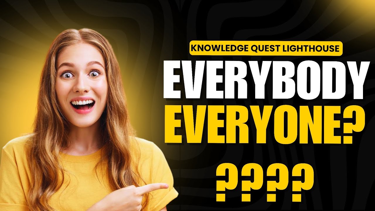 Everyone, Everybody? Check Out the Difference! 😉😊 #english #grammar # ...