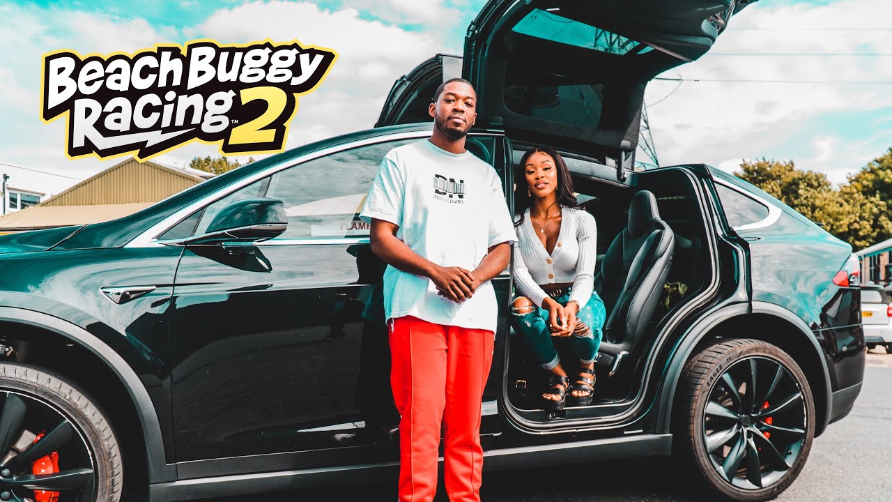 Mariam Musa Plays Beach Buggy Racing 2 In New Tesla Model X (£90,000 ...