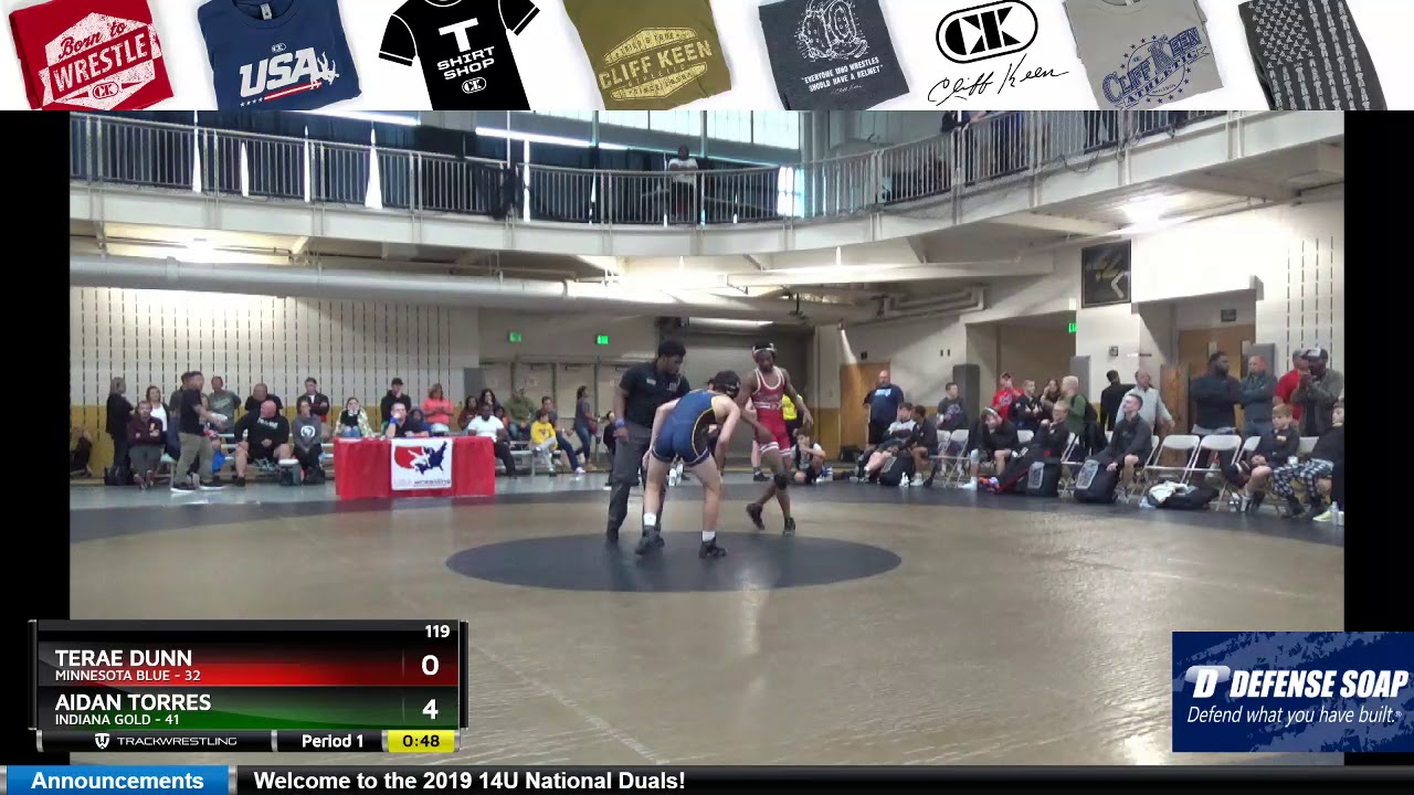 Mat 12 119 Terae Dunn Minnesota Blue Vs Aidan Torres Indiana Gold - YouTube