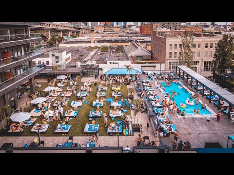 NYC Rooftop Bar | Profundo Day Club NYC Review - YouTube