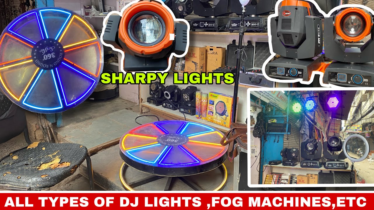 All types of disco led lights SHARPY lights,DJ LIGHTS - YouTube