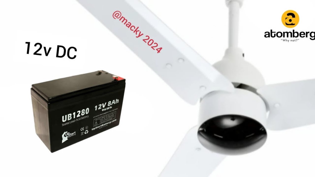 running bldc fan on DC battery plus special surprise - YouTube