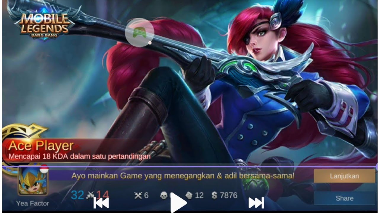 ACE PLAYER & MVP DALAM 1 GAME MUDAH DAN SIMPLE DI MOBILE LEGEND - YouTube