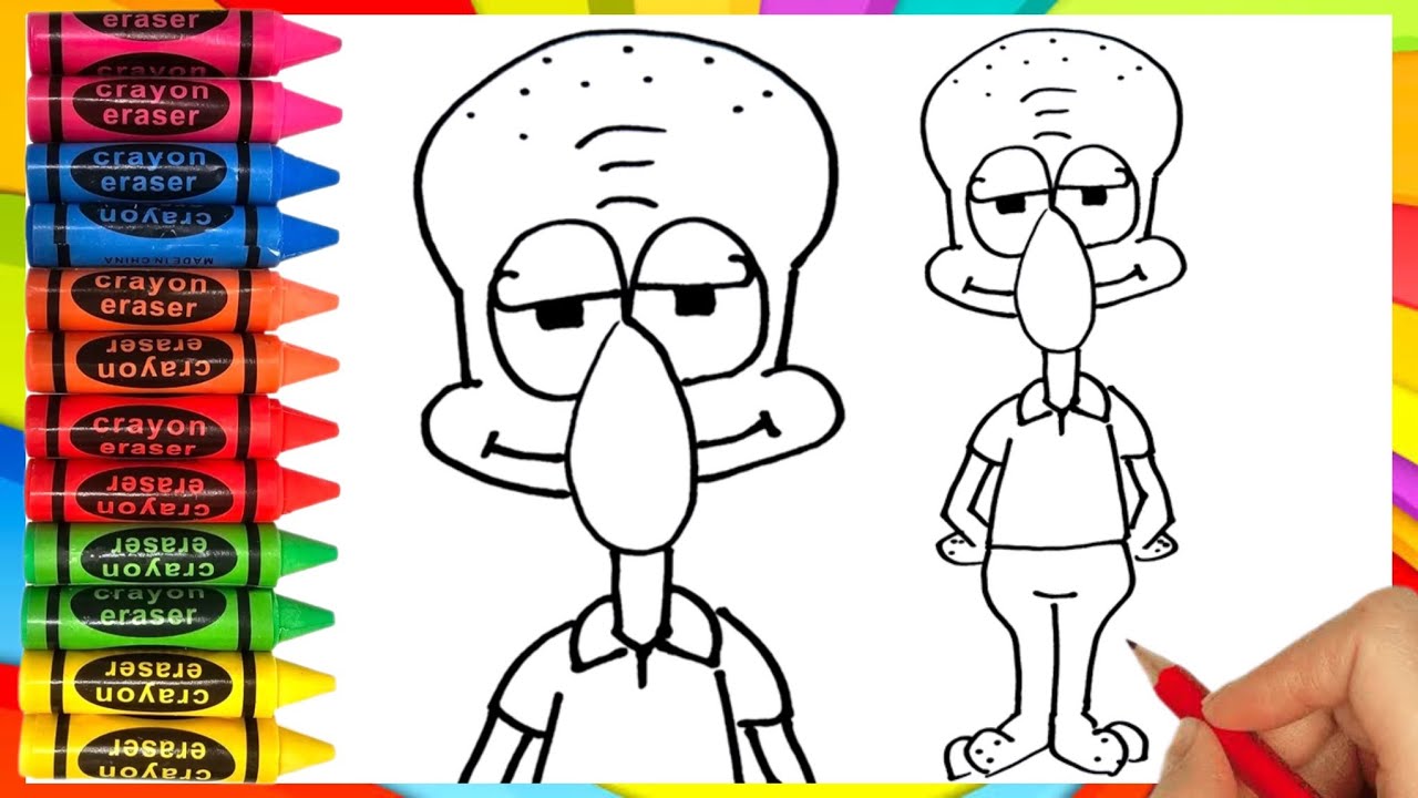 How to draw Squidward Tentacles || Spongebob Squarepants - YouTube