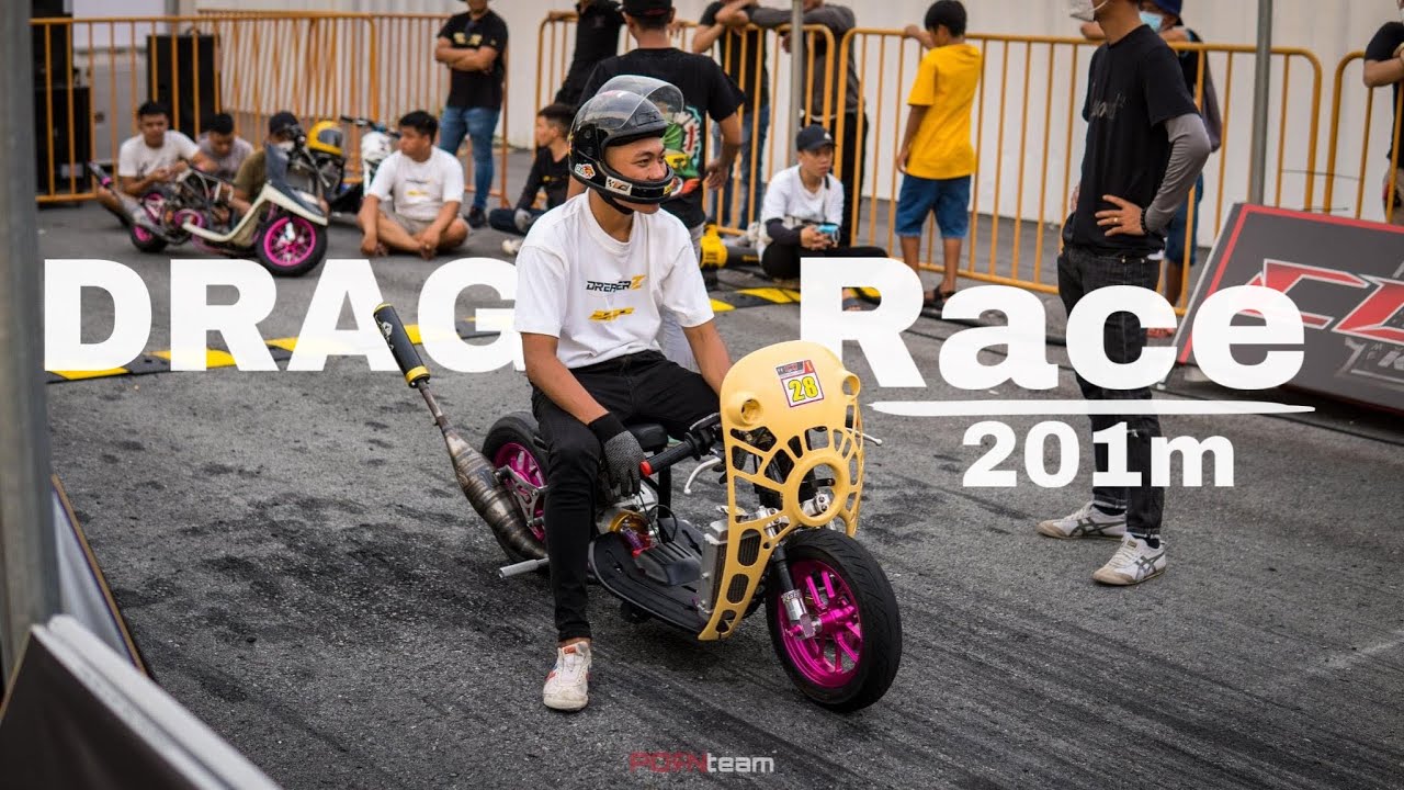 VNSCOOTERS 201m 2stroke matic Drag race Super open & 85cc ...