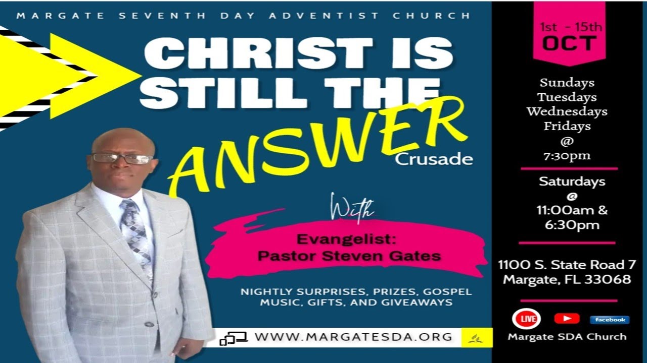 I Christ is Still the answer" With Pastor Steven Gates I October 1 ...