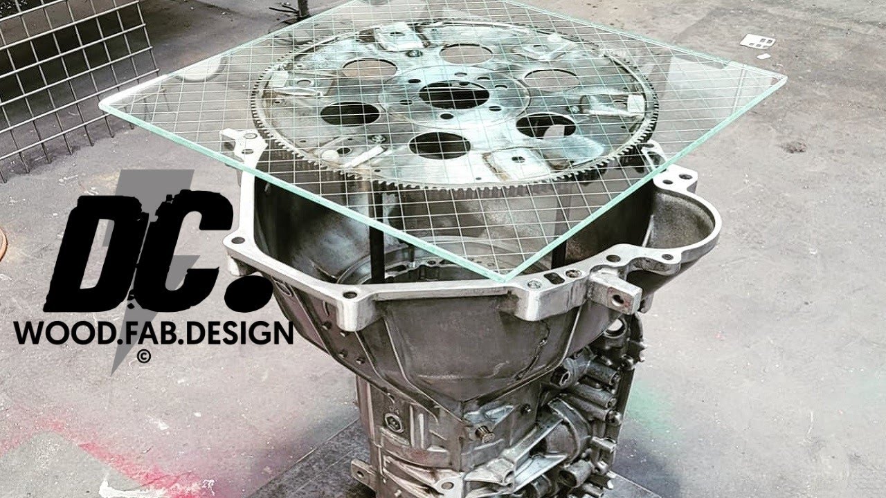 Industrial Table. Custom Mancave Decor. F-150 Gearbox. Transmission ...