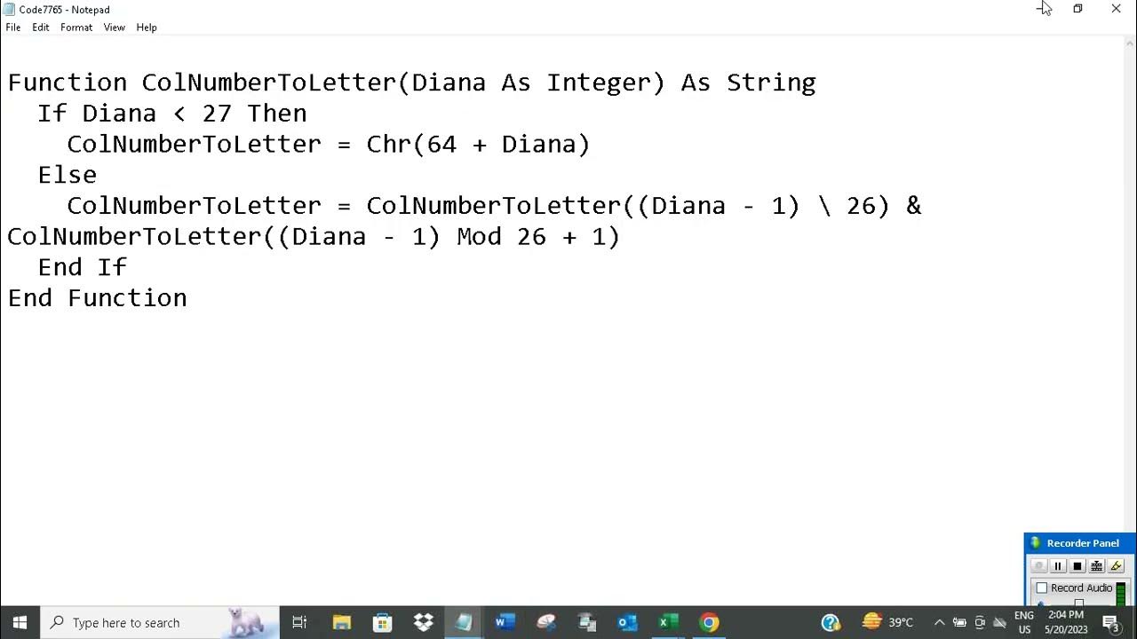 Convert Excel Column Number Index Into Excel Column Letter Using VBA convert-excel-column-number-index-into-excel-column-letter-using-vba