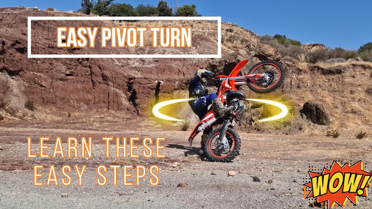 How to Pivot Turn a Dirt Bike | Easy Steps to Learning the Pivot Turn ...