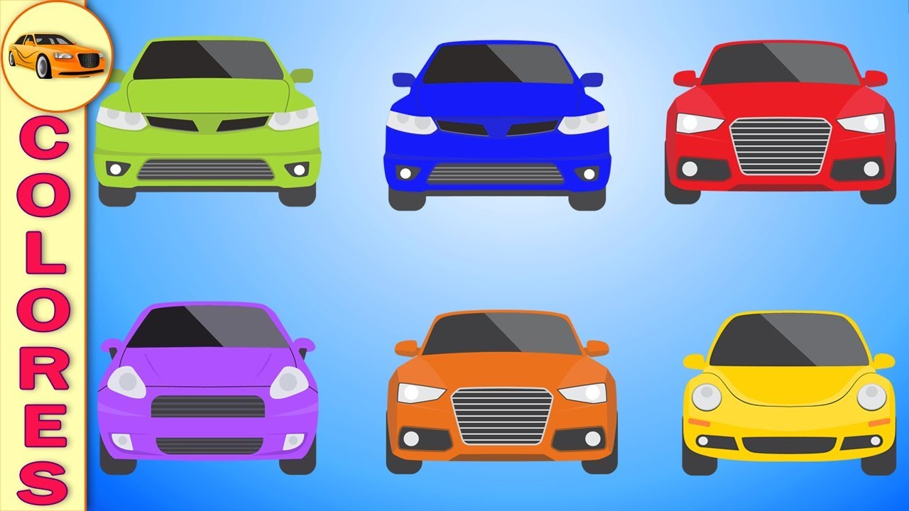 ¡Colores - Aprende los Colores para Niños con Coches - Dibujos Animados ...