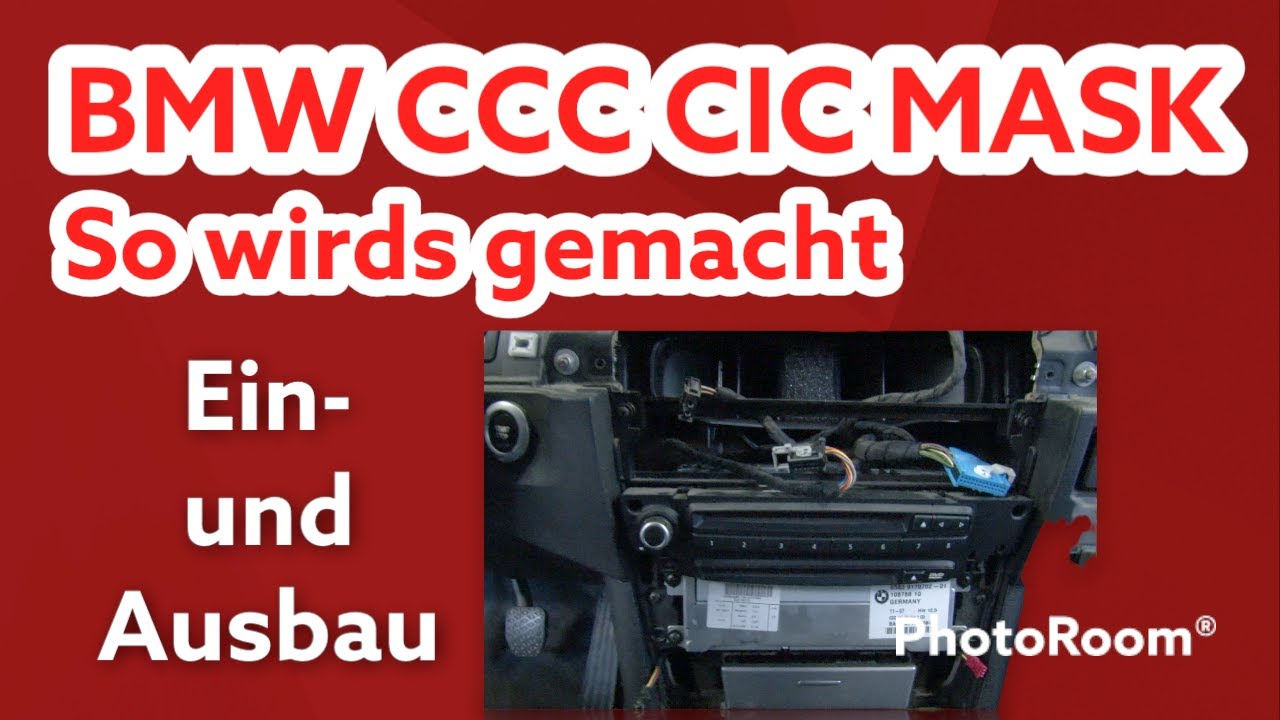 BMW CCC CIC MASK HOWTO Ein- und Ausbau E60/E61 - YouTube