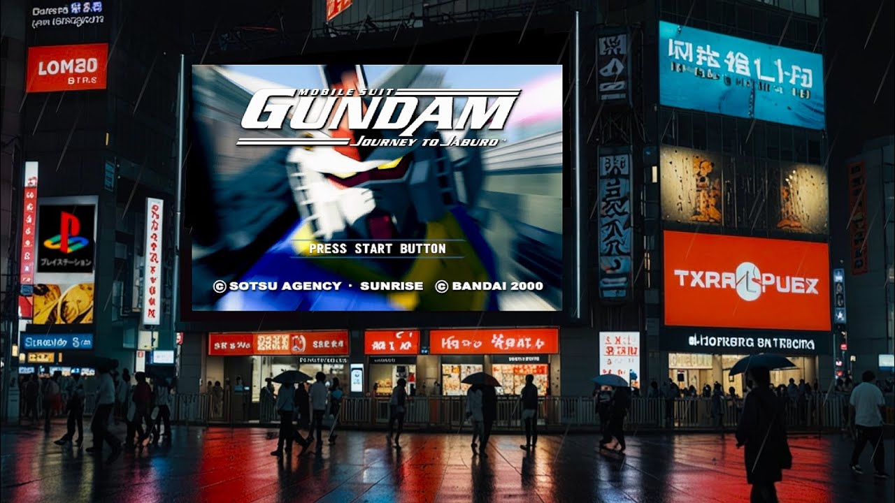 Playing Retro PlayStation Games on a Billboard Screen in Tokyo | Rain ...
