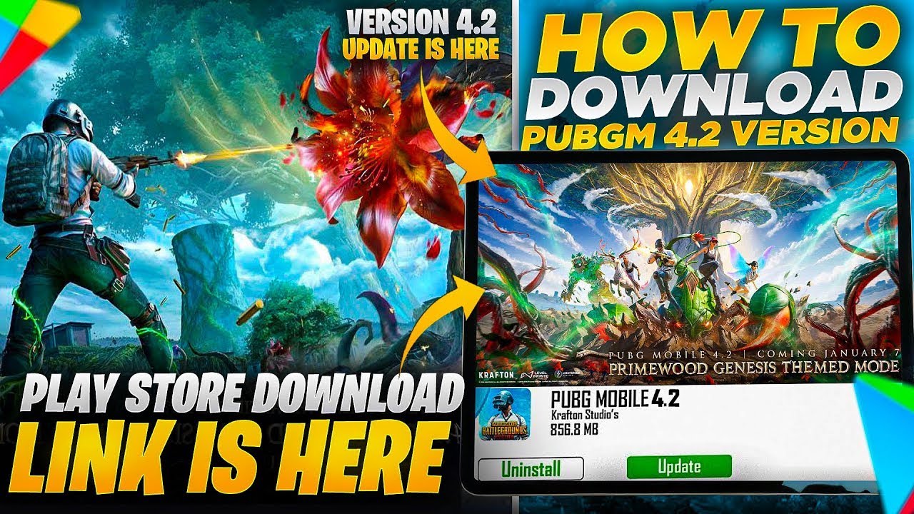 (ENGLISH) how to pubg 4.2 update not showing in play store | pubg ...