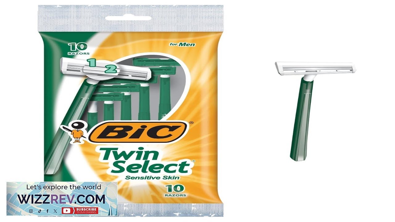 BIC Men's Twin Select Disposable Razor Sensitive Skin 10 count (Pack ...