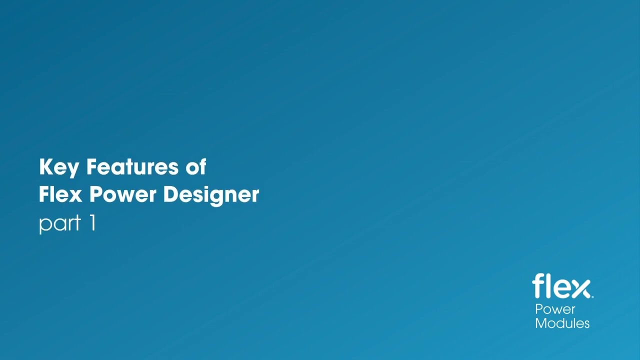 How to use Flex Power Designer - Part 1 - YouTube