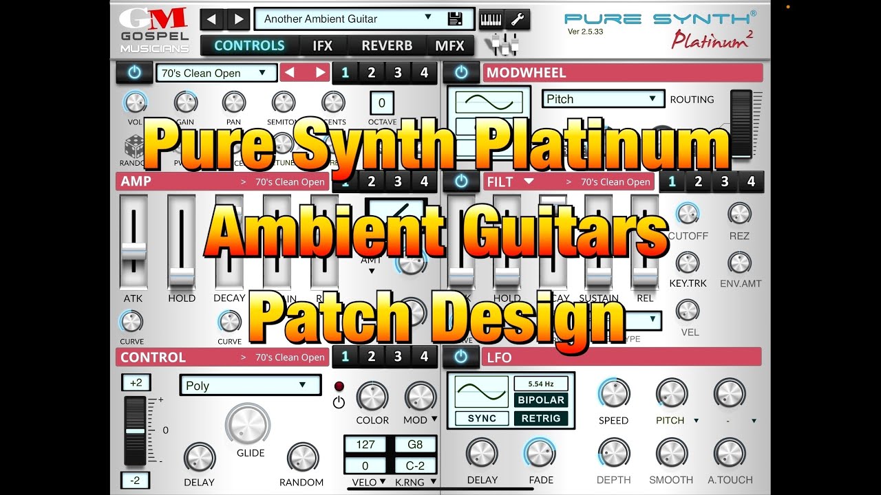 Pure Synth Platinum - Ambient Guitars - Patch Design From Scratch - Tutorial for the iPad - YouTube