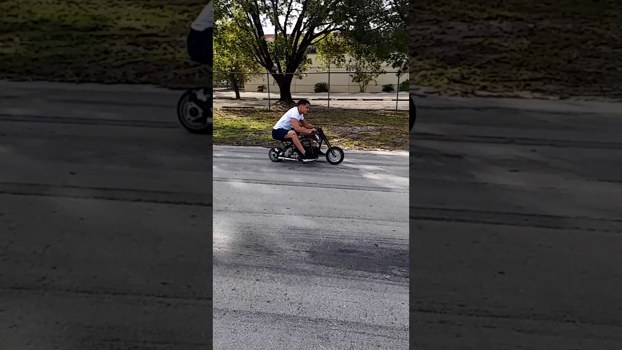 Mini Bike MotoVox Drag Nitrous testing and ajusting Hemi 212cc - YouTube