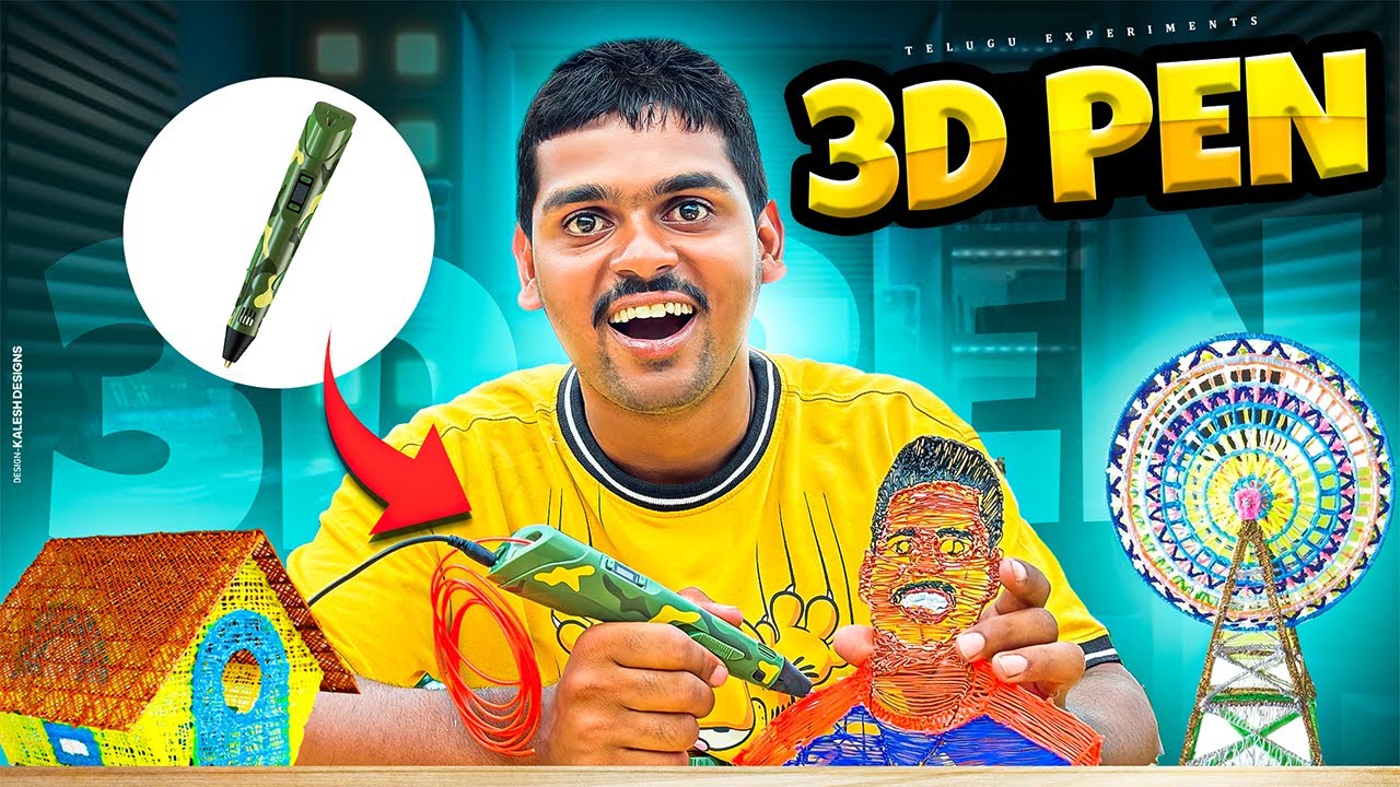 3D Pen Art | Real Face Making with 3D Pen 🔥🔥 దింతో చాలా Crazy Arts ...