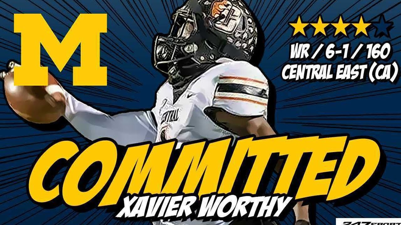 MICHIGAN FOOTBALL COMMIT!! Xavier Worthy High School Wide Receiver ...
