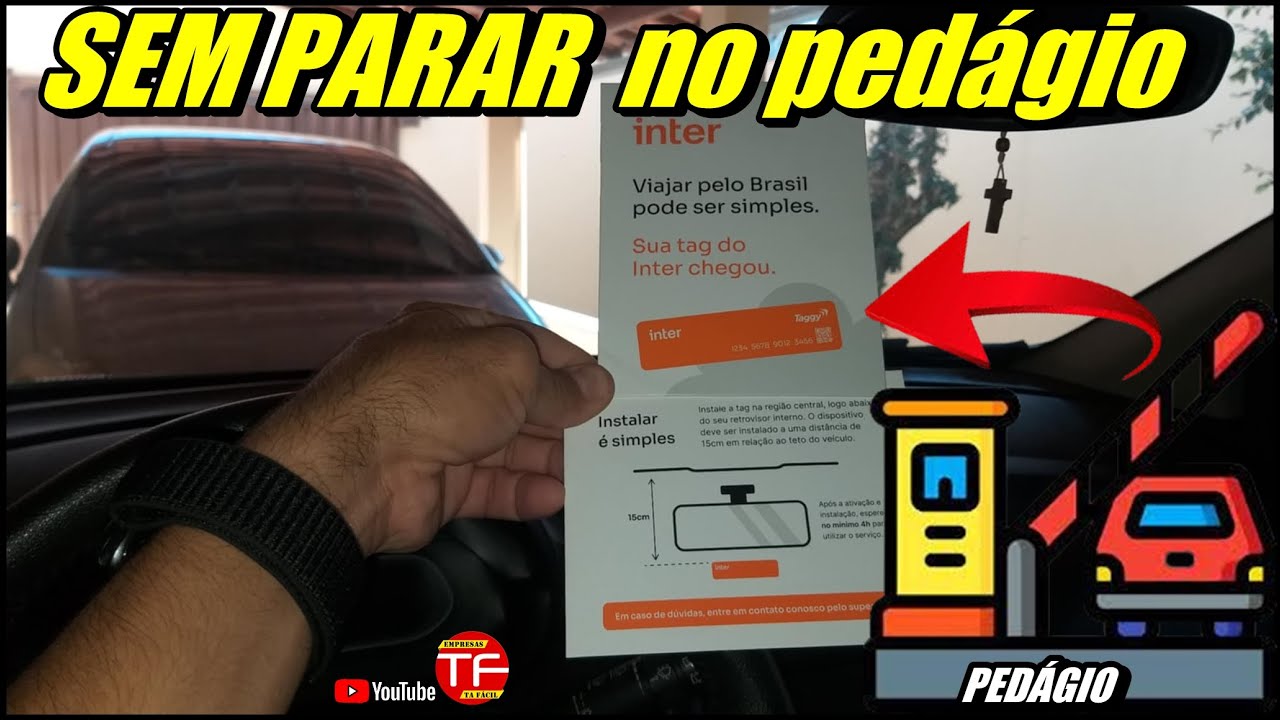 Como colocar tag sem parar nos pedágios - YouTube