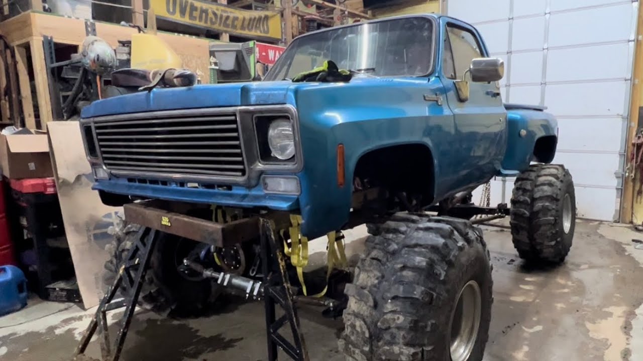 Working On Mega Mud Trucks - YouTube