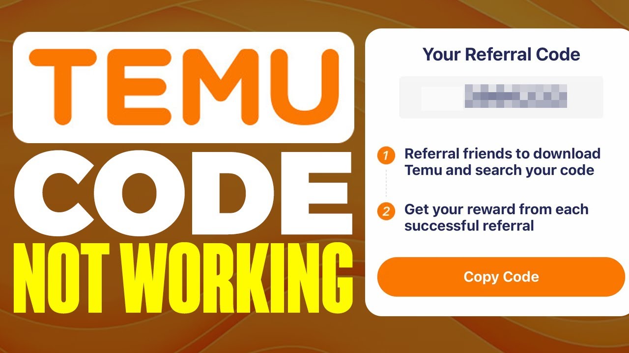 Why Is My Temu Referral Code Not Working? (How To Fix) - YouTube