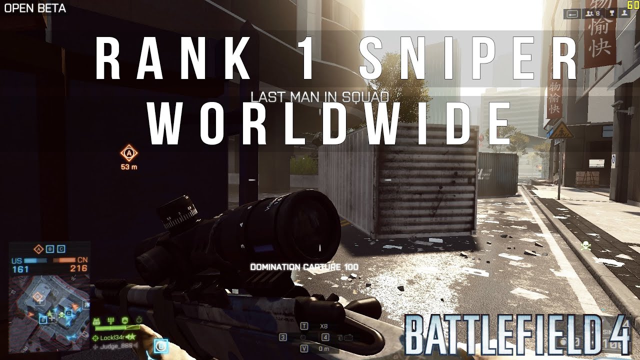 BF4 : Rank 1 Recon in the world. (M40A5 Domination gameplay) - YouTube
