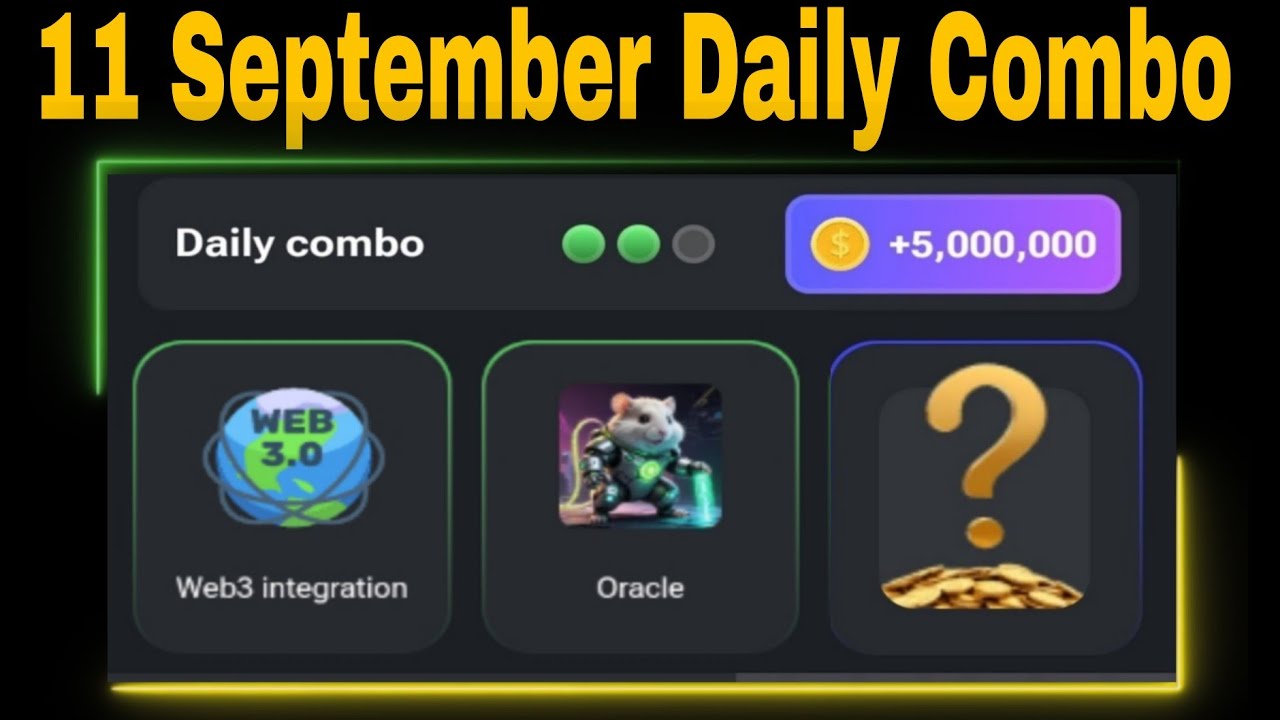 Hamster Kombat Daily Combo Cards Today | 11 September Hamster Kombat ...