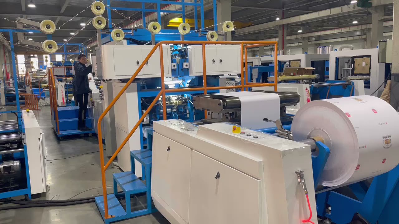 A220 Food Take Away Paper Bag Making Machine with online Twisted Handle ...