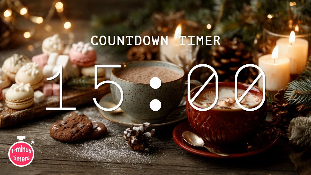 15 Minute Cozy Coffee / Hot Chocolate Timer | Smooth Christmas Jazz ...