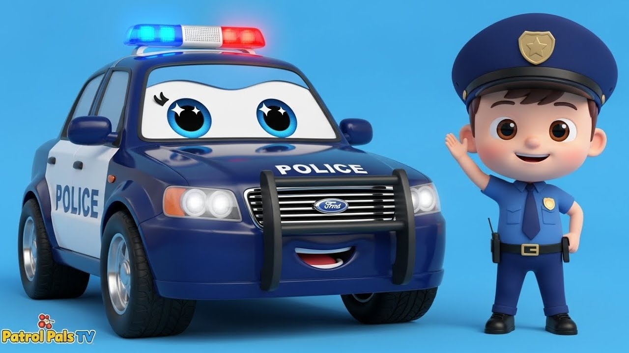 Police Car Adventure Song 🚨 | Fun Learning for Kids - YouTube