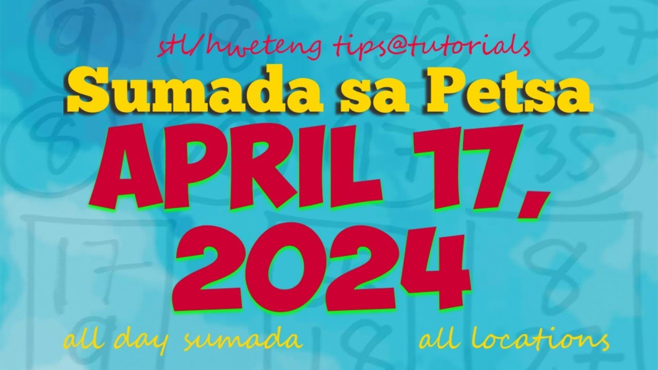 STL/HWETENG/ APR. 17 / TIPS and TUTORIALS/SUMADA sa PETSA - YouTube