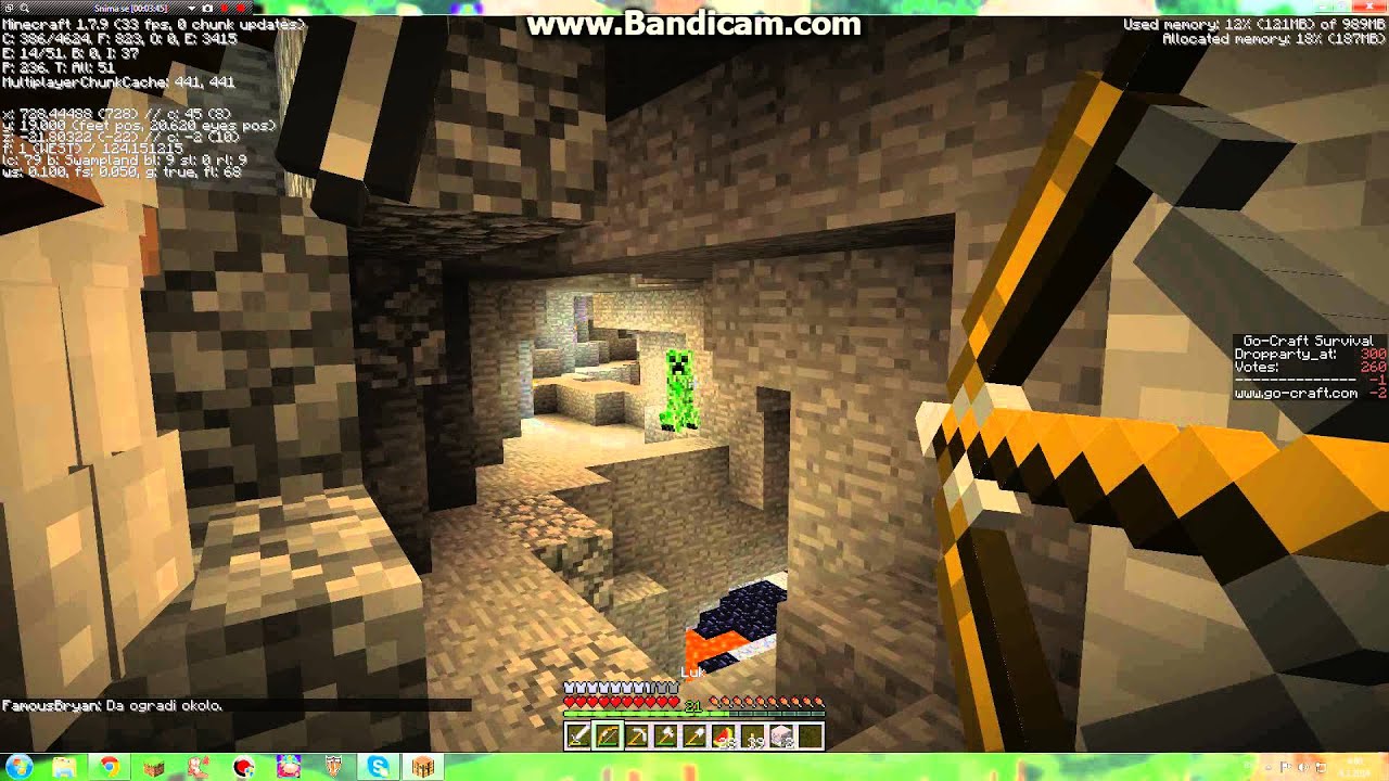 Minecraft Igranje na Serveru Part 2:Dijamanti mać! - YouTube
